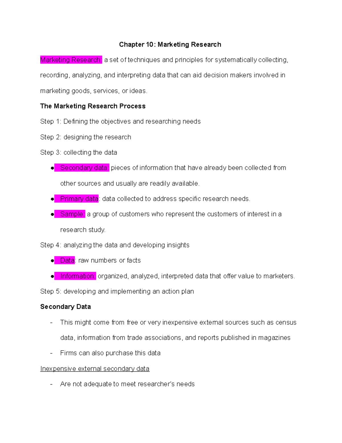 MKTG chapter 10 book notes - MKTG30000EX4 - Studocu