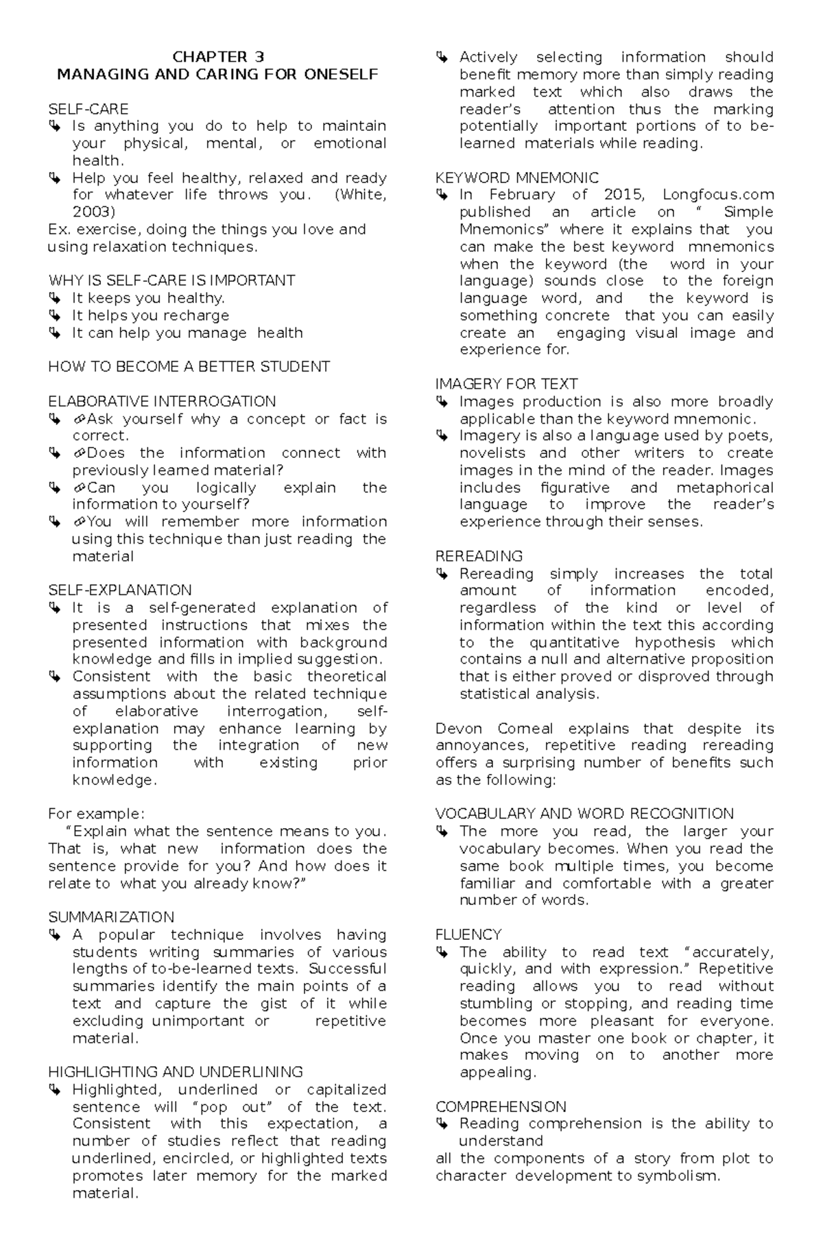 Finals- Psych - haft hhi vde6fbvk mkov d - CHAPTER 3 MANAGING AND ...