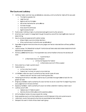 Document 42 - Class notes and Test 1 notes - Intro Of Criminal Justice ...