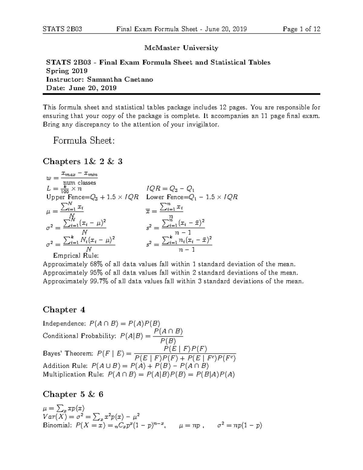 Exam Formula - practice materials for the tests in this course ...