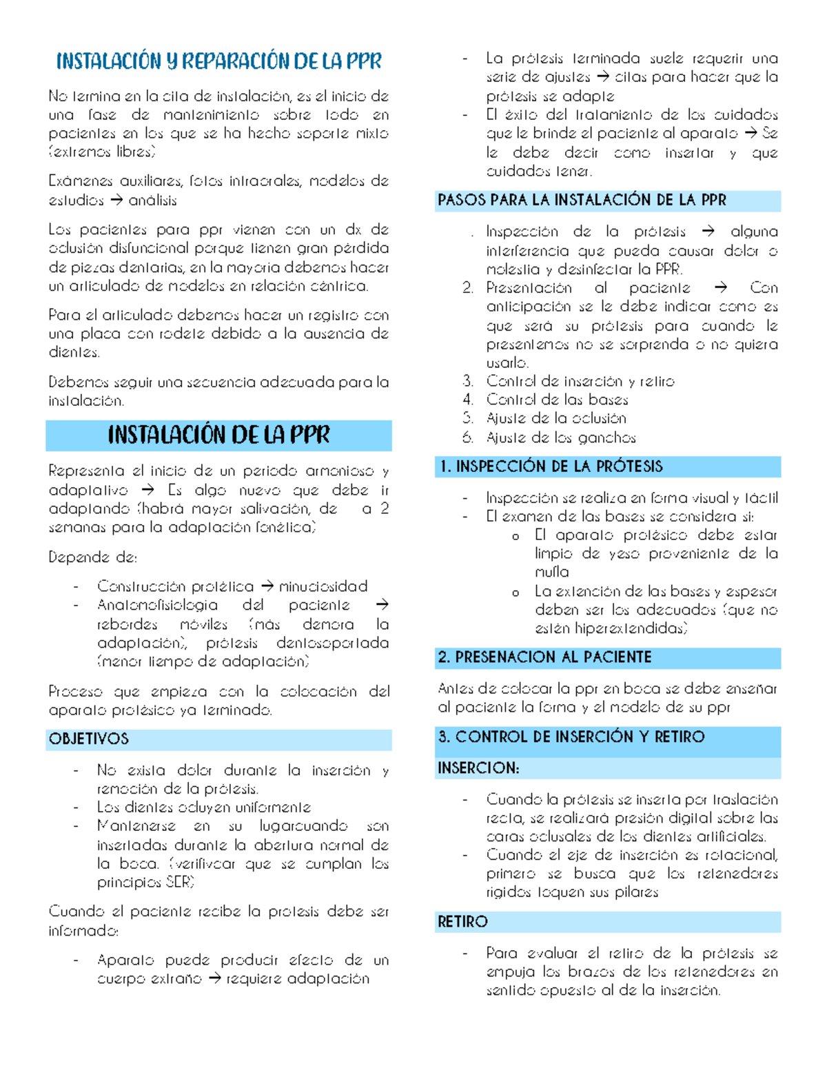 Instalación Y Reparación DE LA PPR - INSTALACIÓN Y REPARACIÓN DE LA PPR ...
