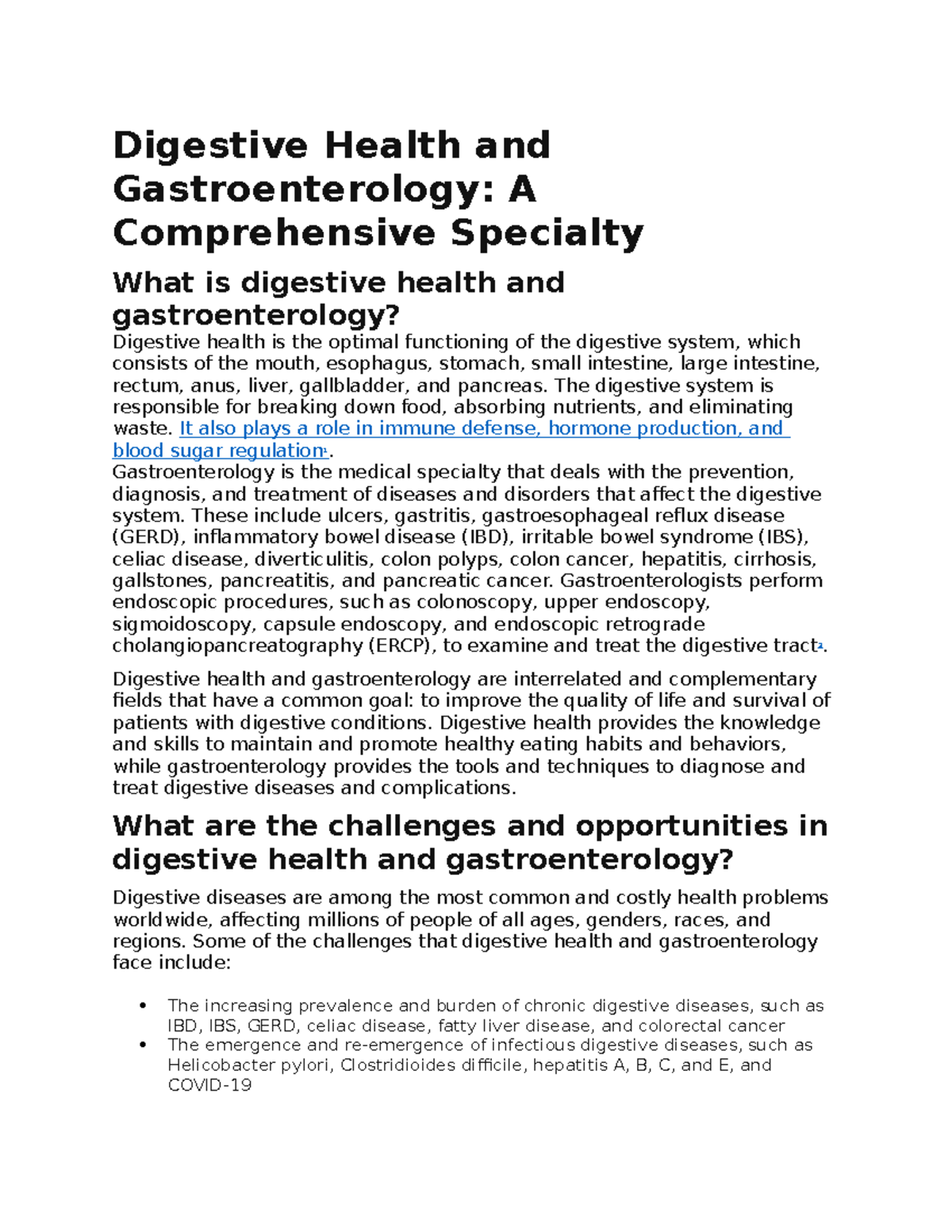 Digestive Health and Gastroenterology - Digestive Health and ...