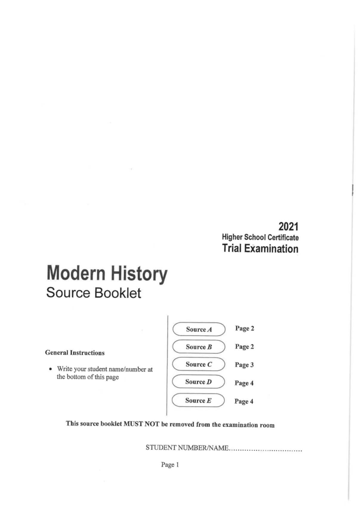 2021 Independent Trial Source Booklet - 2021 Higher School Certificate Trial Examination Modern ...