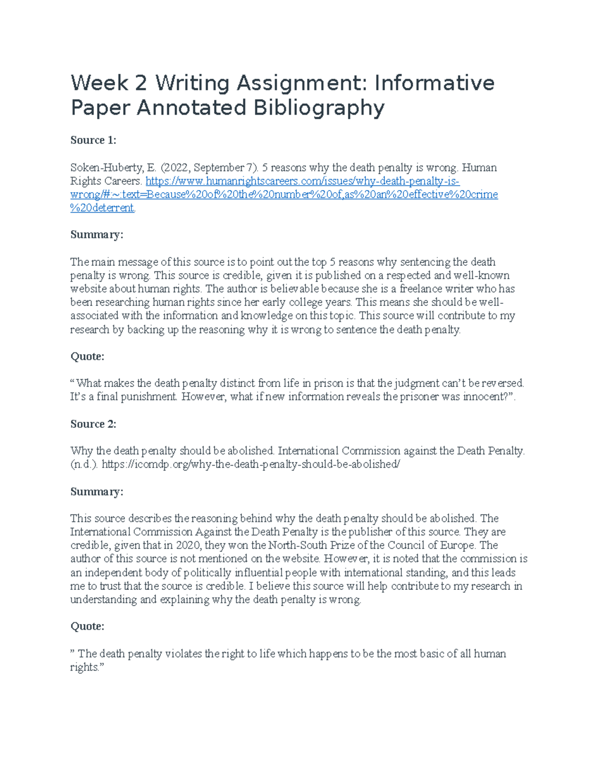 Week 2 ENGL240 informative paper - Week 2 Writing Assignment ...