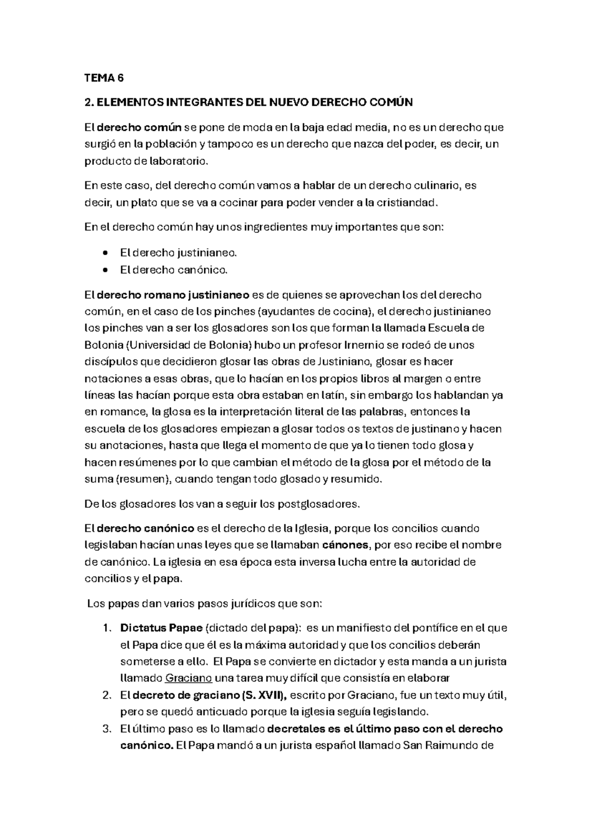 TEMA 5 Y 6 MODERNO - TEMA 6 2. ELEMENTOS INTEGRANTES DEL NUEVO DERECHO ...