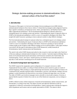 Case study analysis about Martin Lechner - Martin Lechner: -Graduated ...