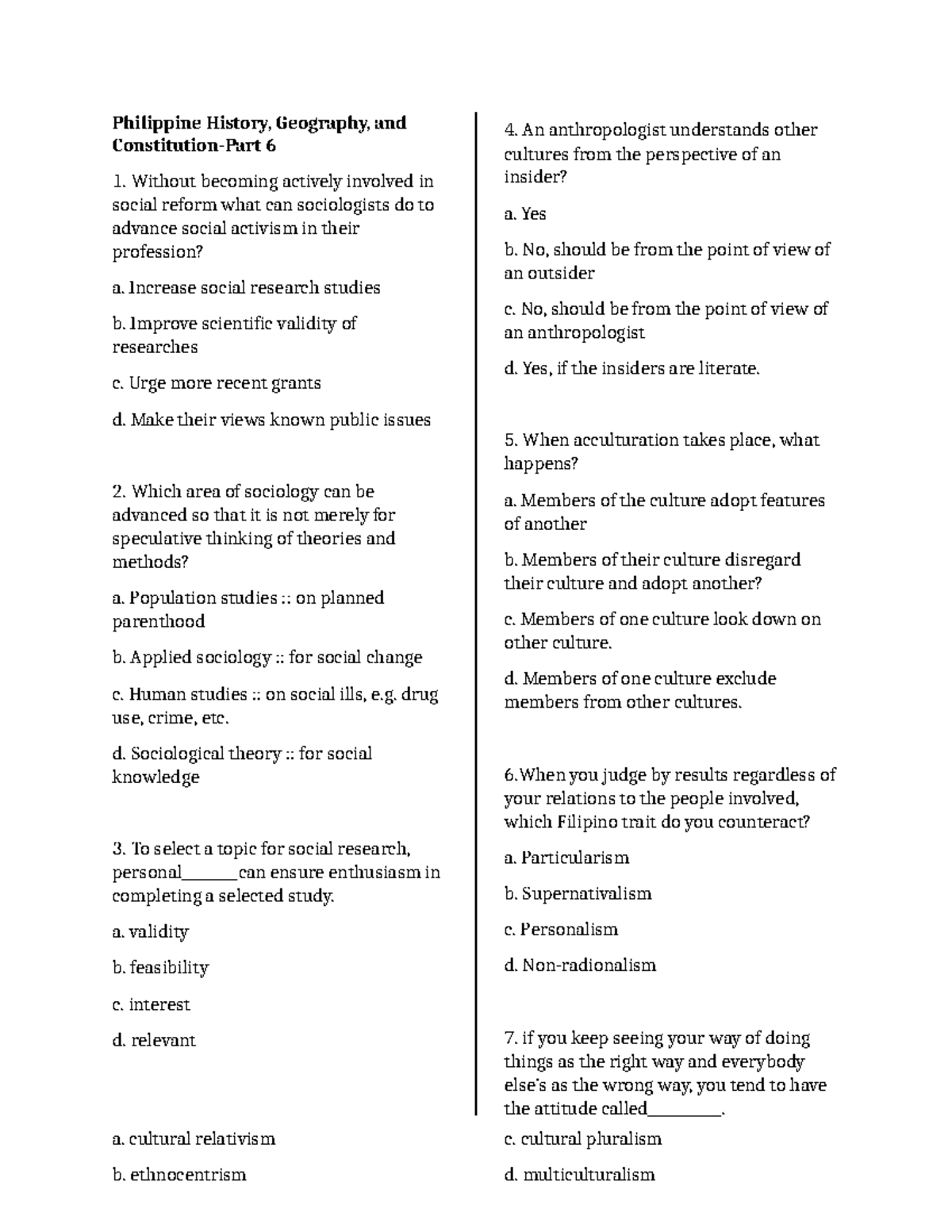 Philippine History, Geography, and Constitution- Part 6 - Philippine ...