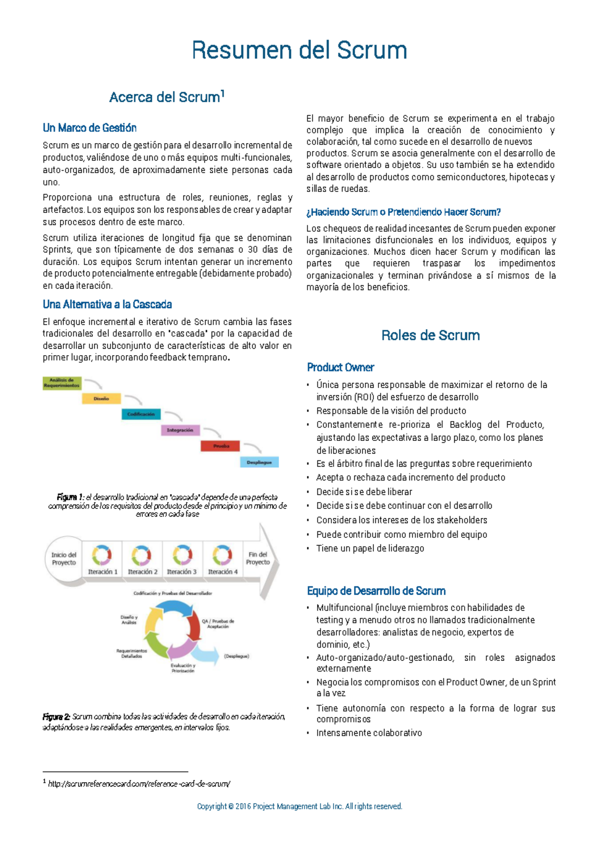 Resumen del Scrum - Resumen del Scrum Acerca del Scrum 1 Un Marco de ...