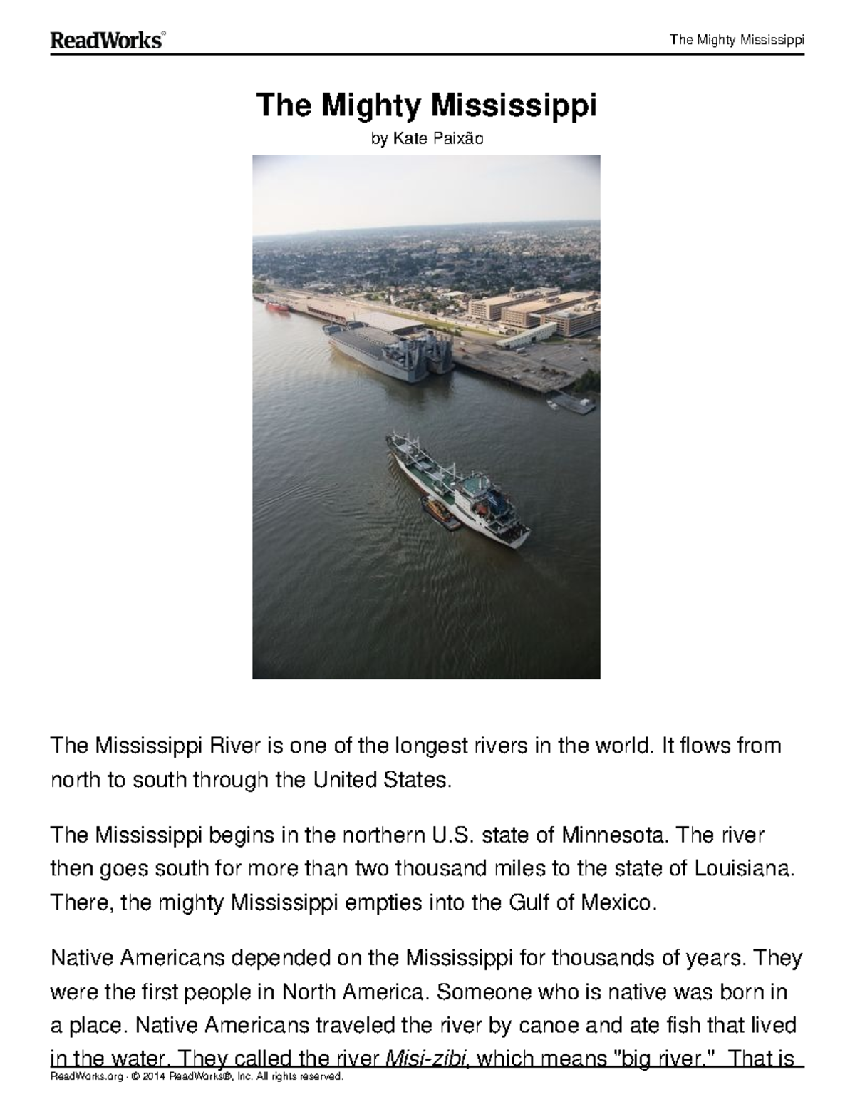 Shyrianna Fair - The Mighty Mississippi - The Mighty Mississippi The ...