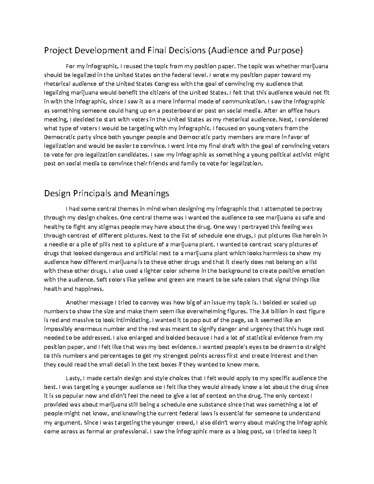 Infographic Statement of Goals and Choices - Copy - Project Development ...