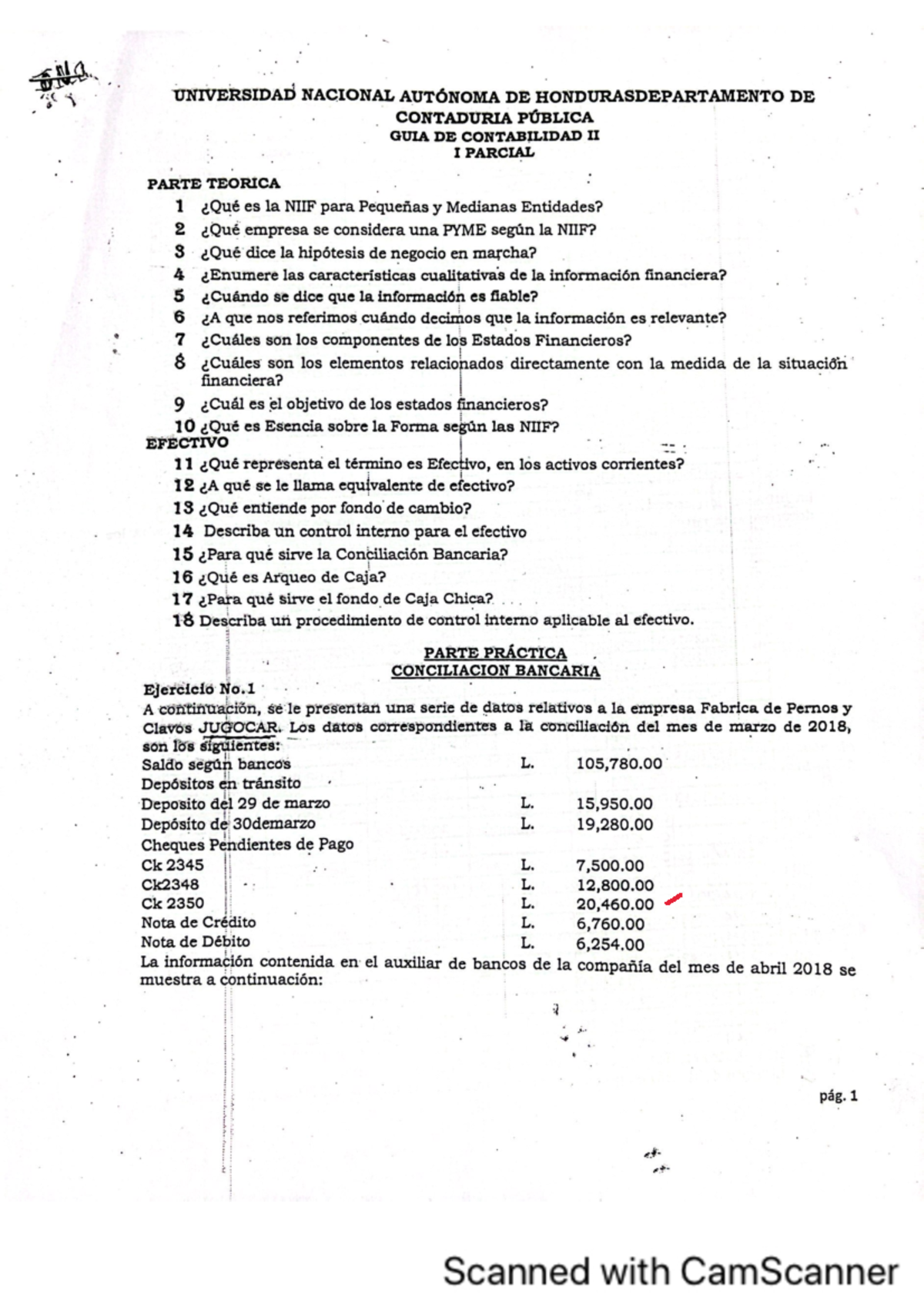 Guía Conta 2-1er P - UNIVERSIDAD NACIONAL AUTÓNOMA DE HONDURASDEPARTAMENTO DE CONTADURIA PÚBLICA ...