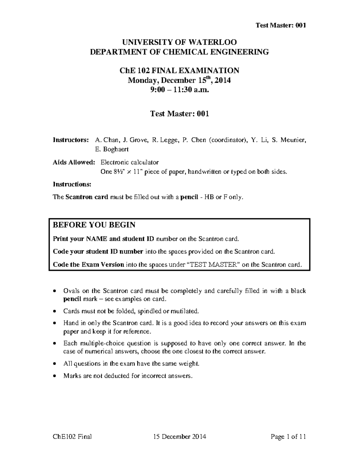 Exam 15 December 2015, questions and answers - Test Master: 001 ...