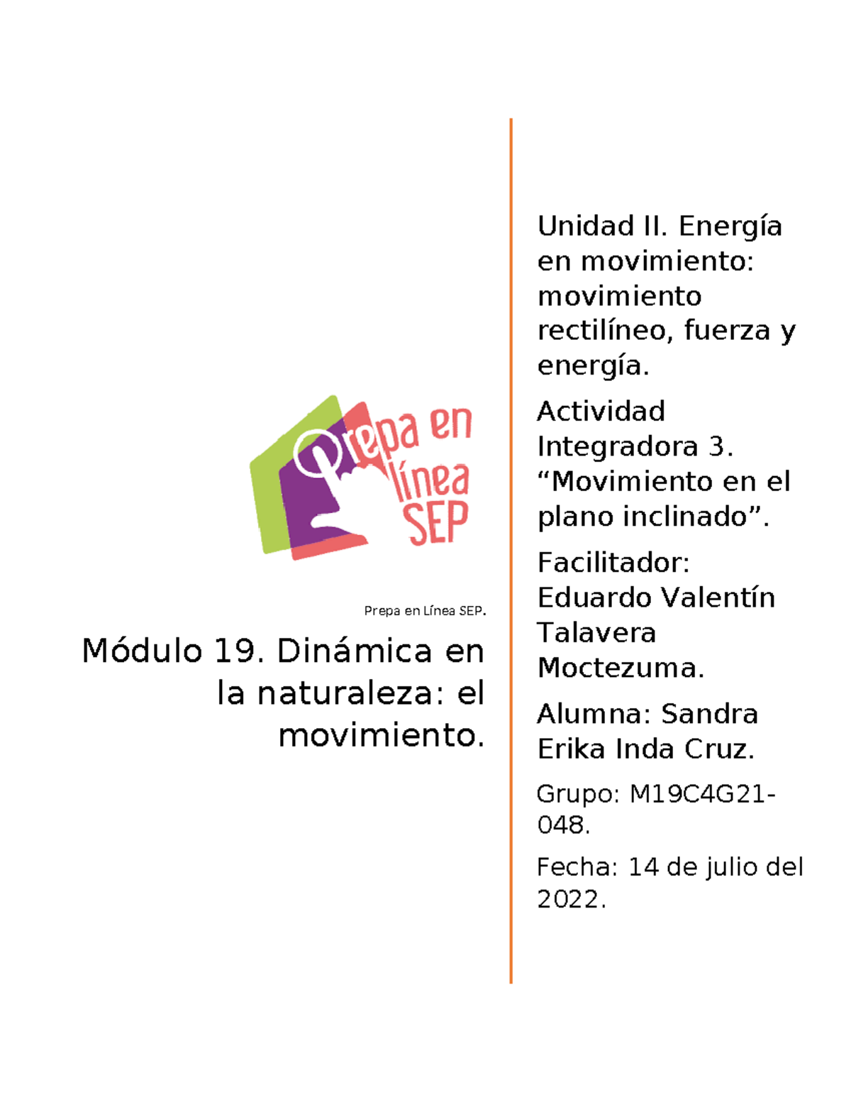 Actividad integradora 3 módulo 19 - Prepa en Línea SEP. Módulo 19 ...
