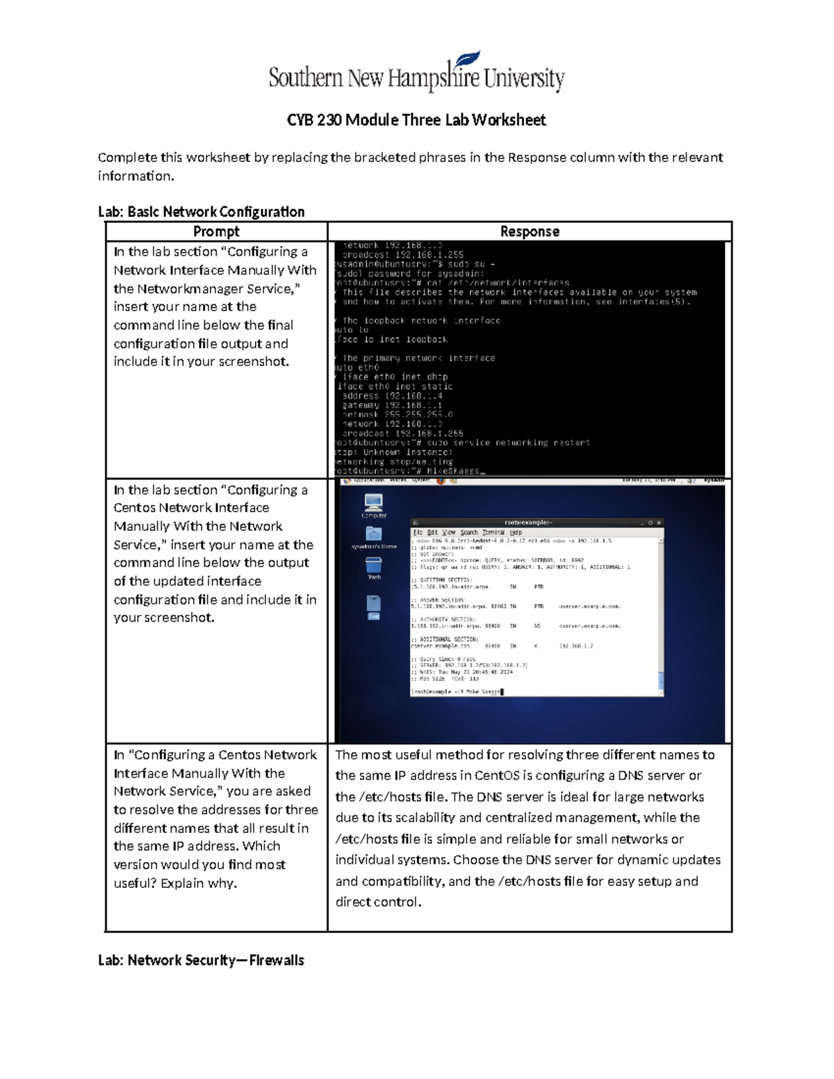 CYB 230 Module Three Lab Worksheet Mike Skaggs - CYB 230 Module Three ...