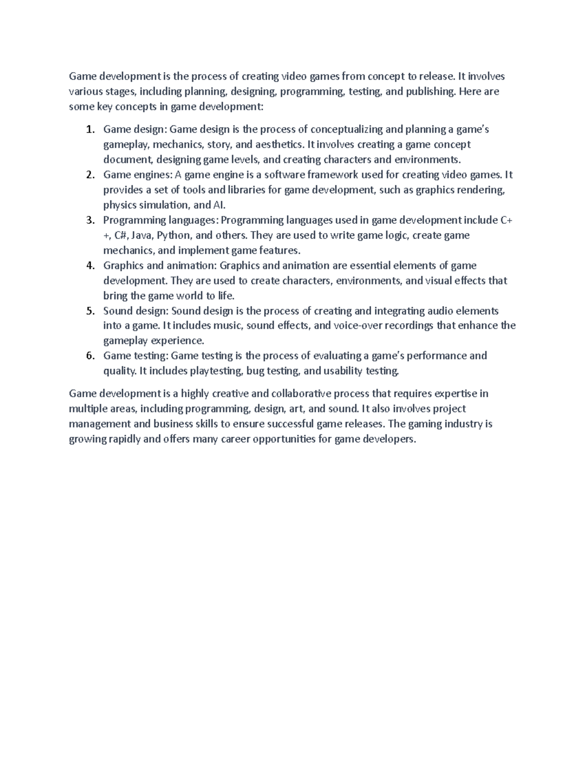 69 - games development - Game development is the process of creating ...