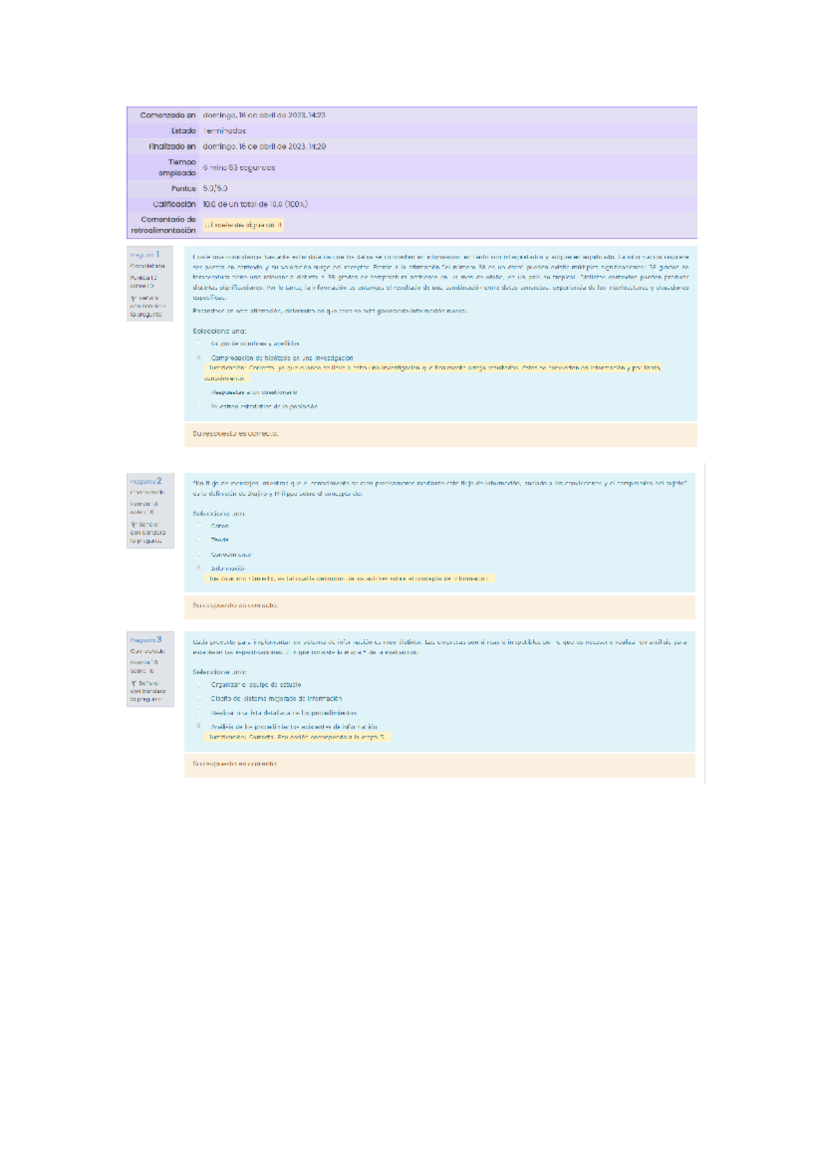 Tecnologia de informacion aplicada a las empresas semana 1 autocalificable - tecnología de la ...