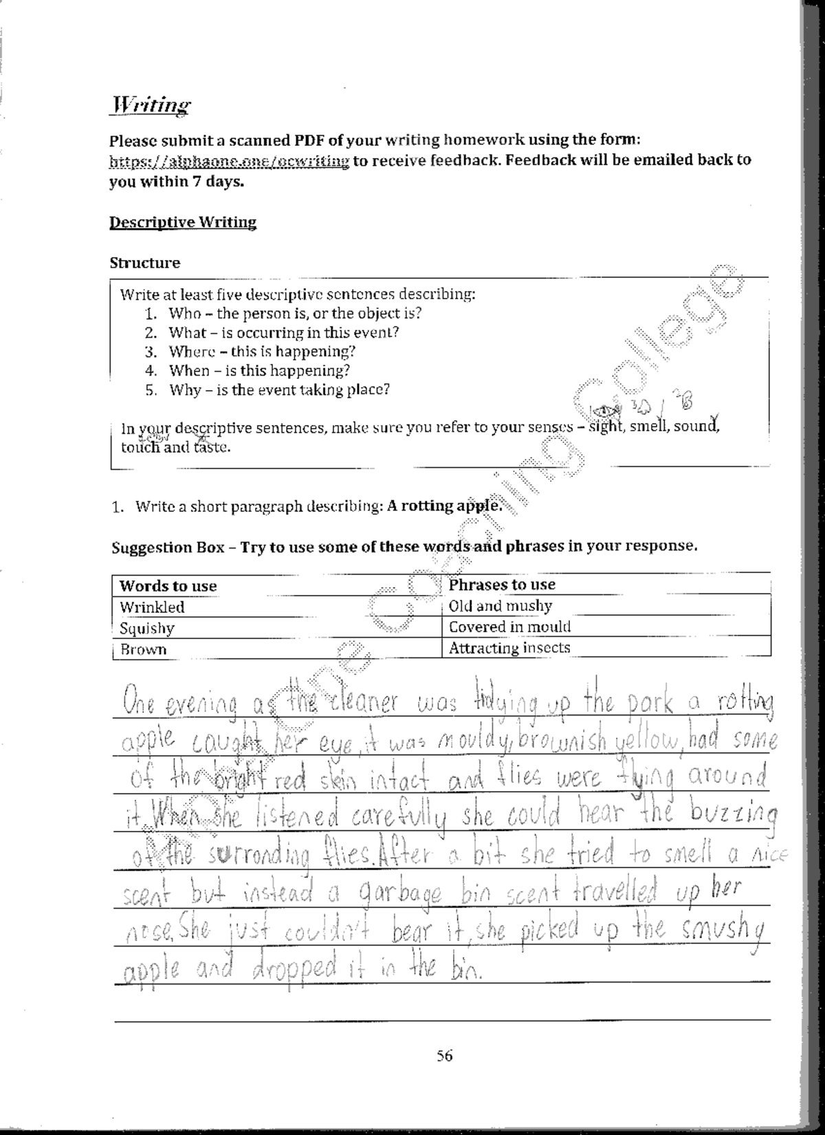 Writing 1 - Test - EEET6961C - Studocu