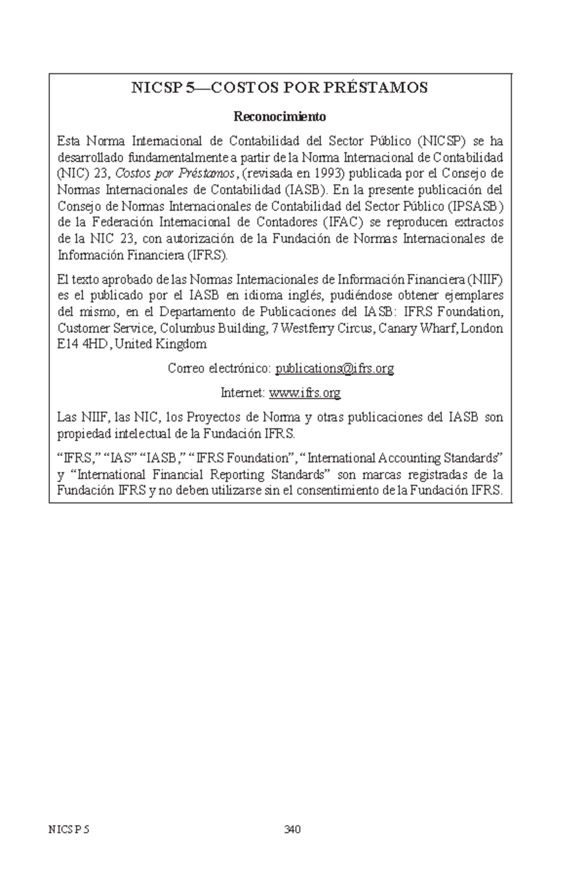 Nicsp 05 2020 - ejercicios - NICSP 5—COSTOS POR PRÉSTAMOS ...