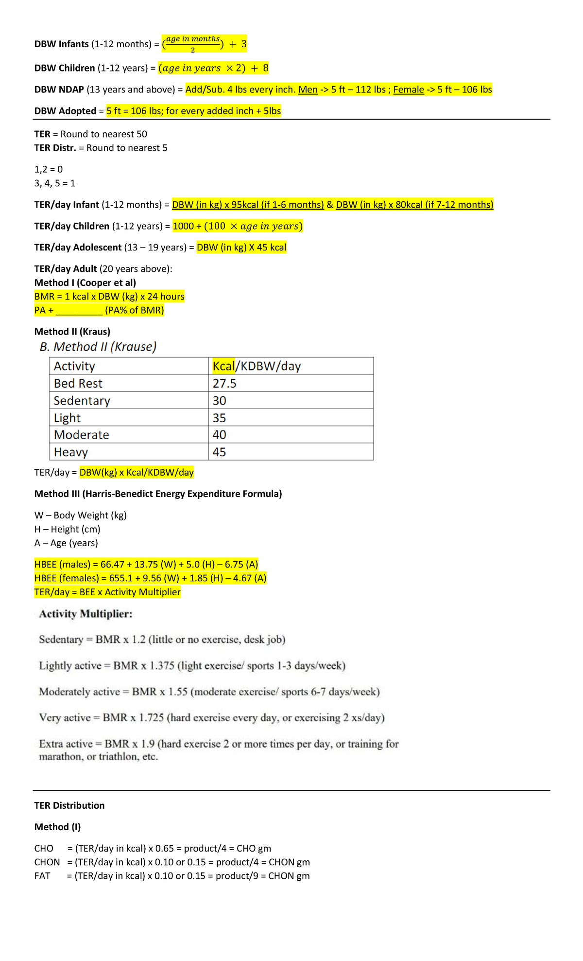ND-Notes - ND noted - DBW Infants (1-12 months) = ( 𝑎𝑔𝑒 𝑖𝑛 𝑚𝑜𝑛𝑡ℎ𝑠 2 ...
