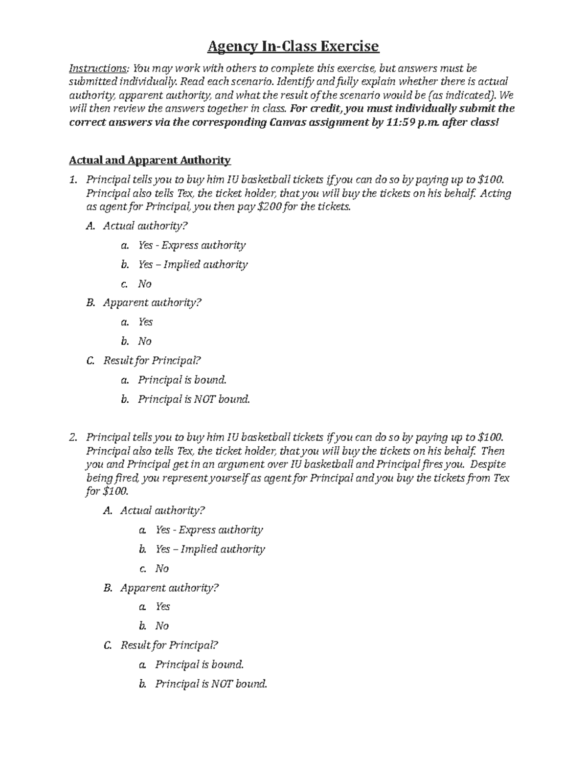 Agency In Class-2 - ITS A DESCRIPTION BETWEEN THE DIFFERENCES OF ACTUAL ...