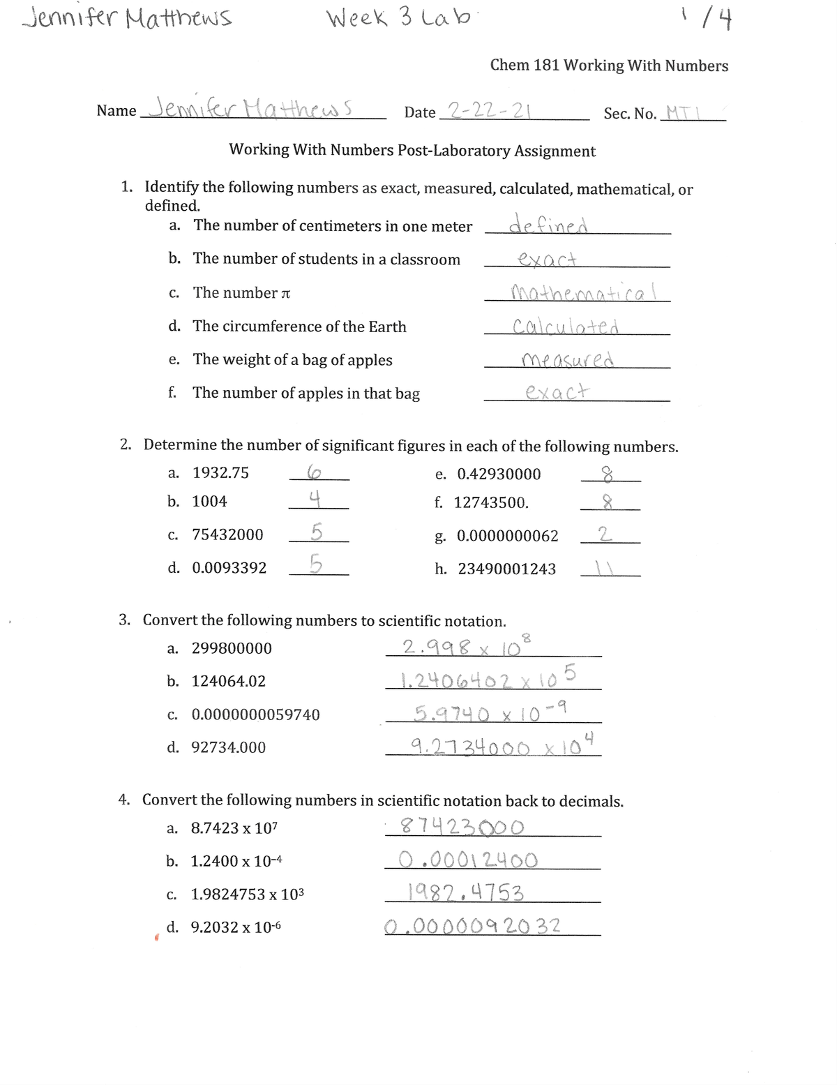 Lab week 3 p1 - IR sample - CHEM 284 - Studocu