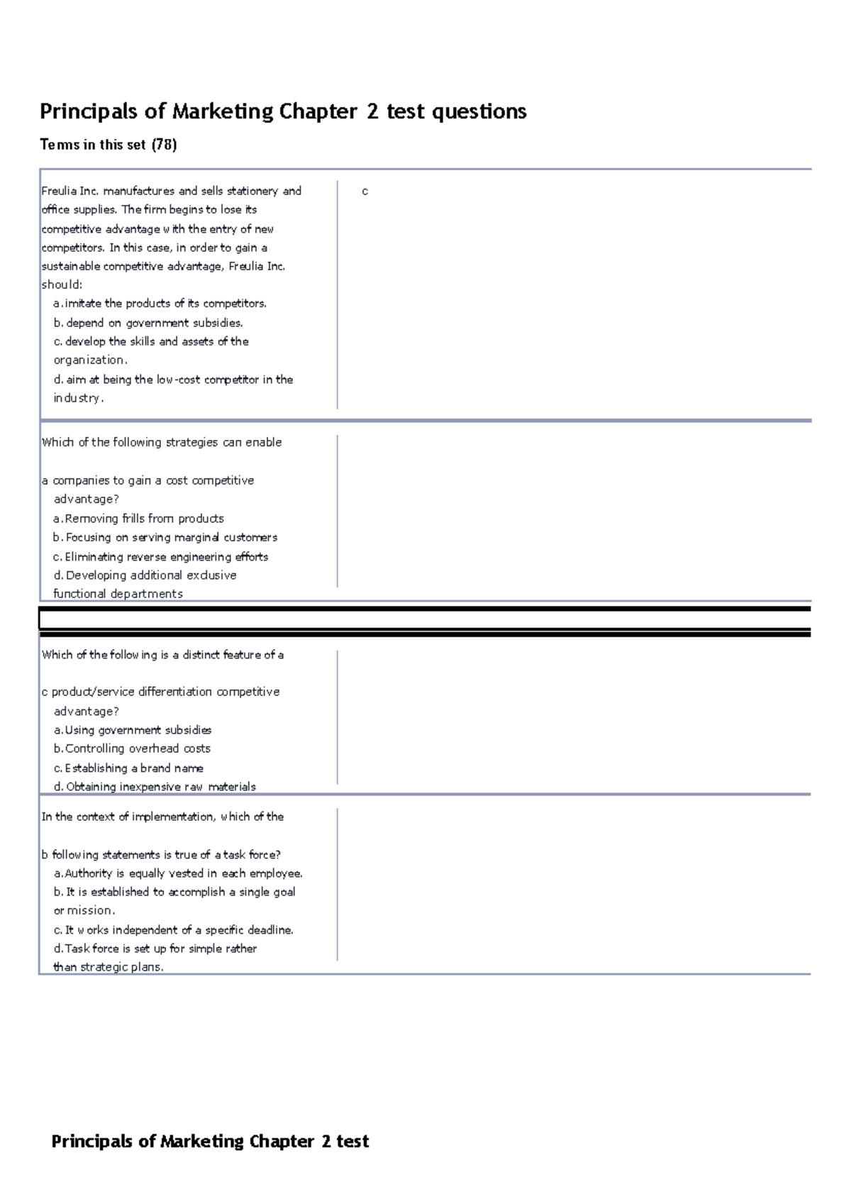 Principals of MGMT chapterapter 2 test questions Flashcards ...