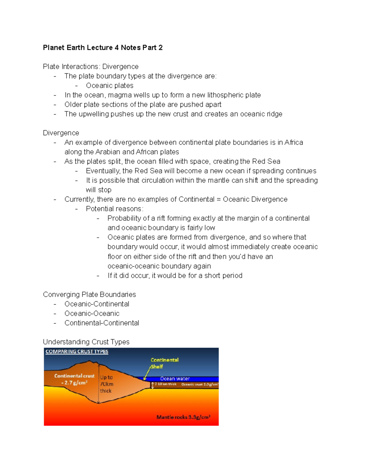 Planet Earth Lecture 4 Notes Part 2 - Planet Earth Lecture 4 Notes Part ...