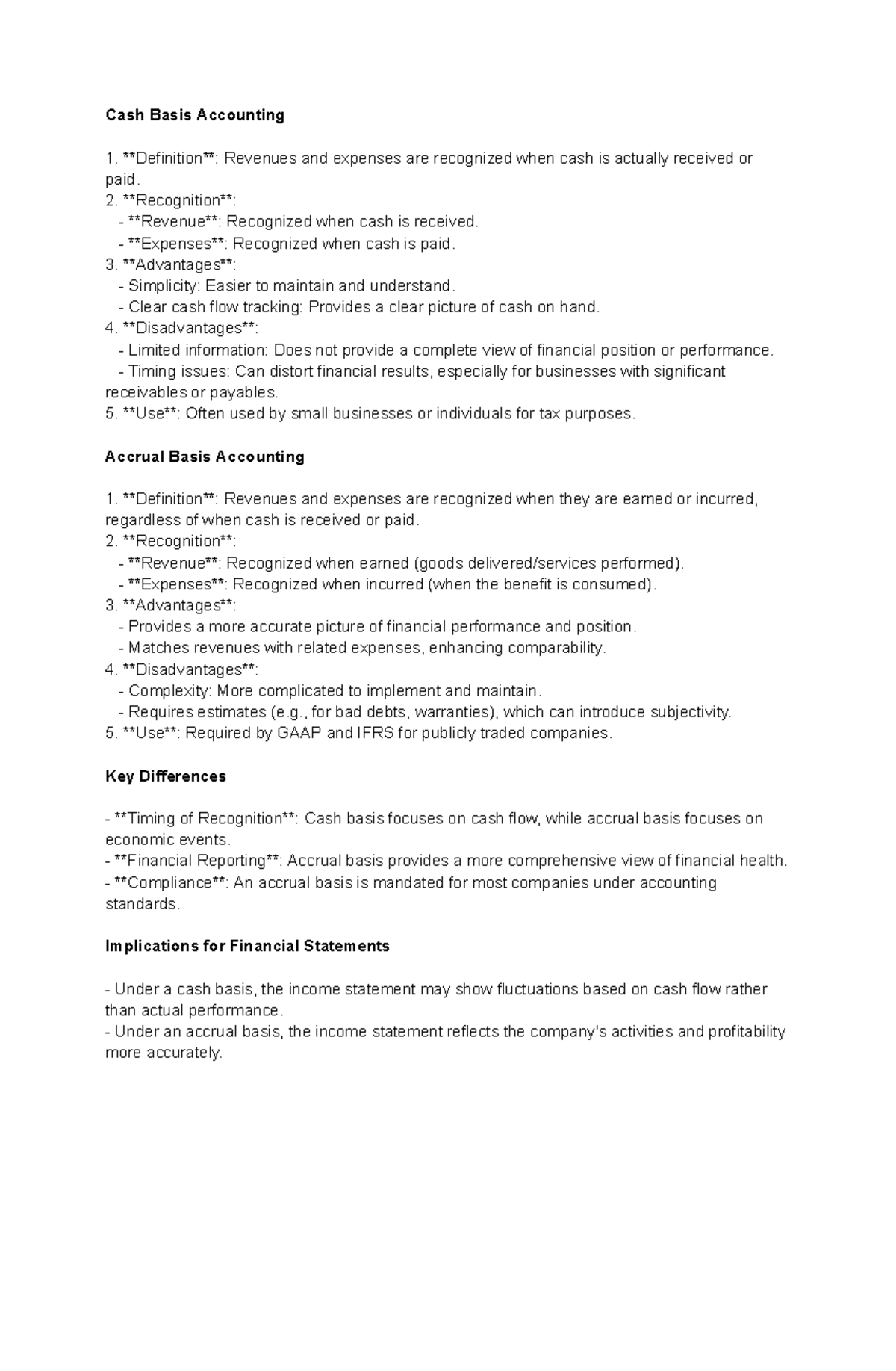 Cash and accrual basis - Cash Basis Accounting Definition: Revenues and ...