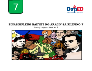 Sjnhs Melcs Piling Larang (Tech-Voc) - Grado: Grade 11/ Asignatura: FILIPINO SA PILING LARANG ...