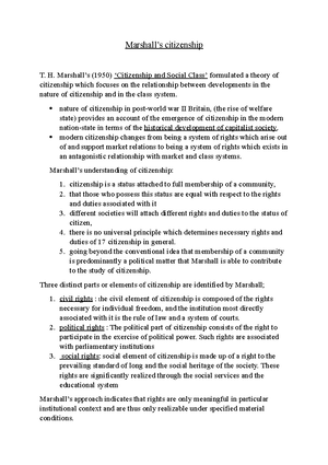 Unit-9 - Theories of citizenship - citizenship in the globalaizing ...