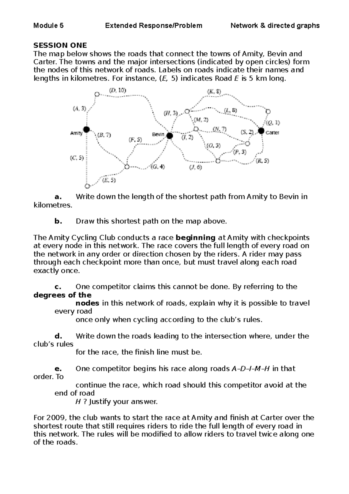 Practice sac - networks - travel - SESSION ONE The map below shows the ...
