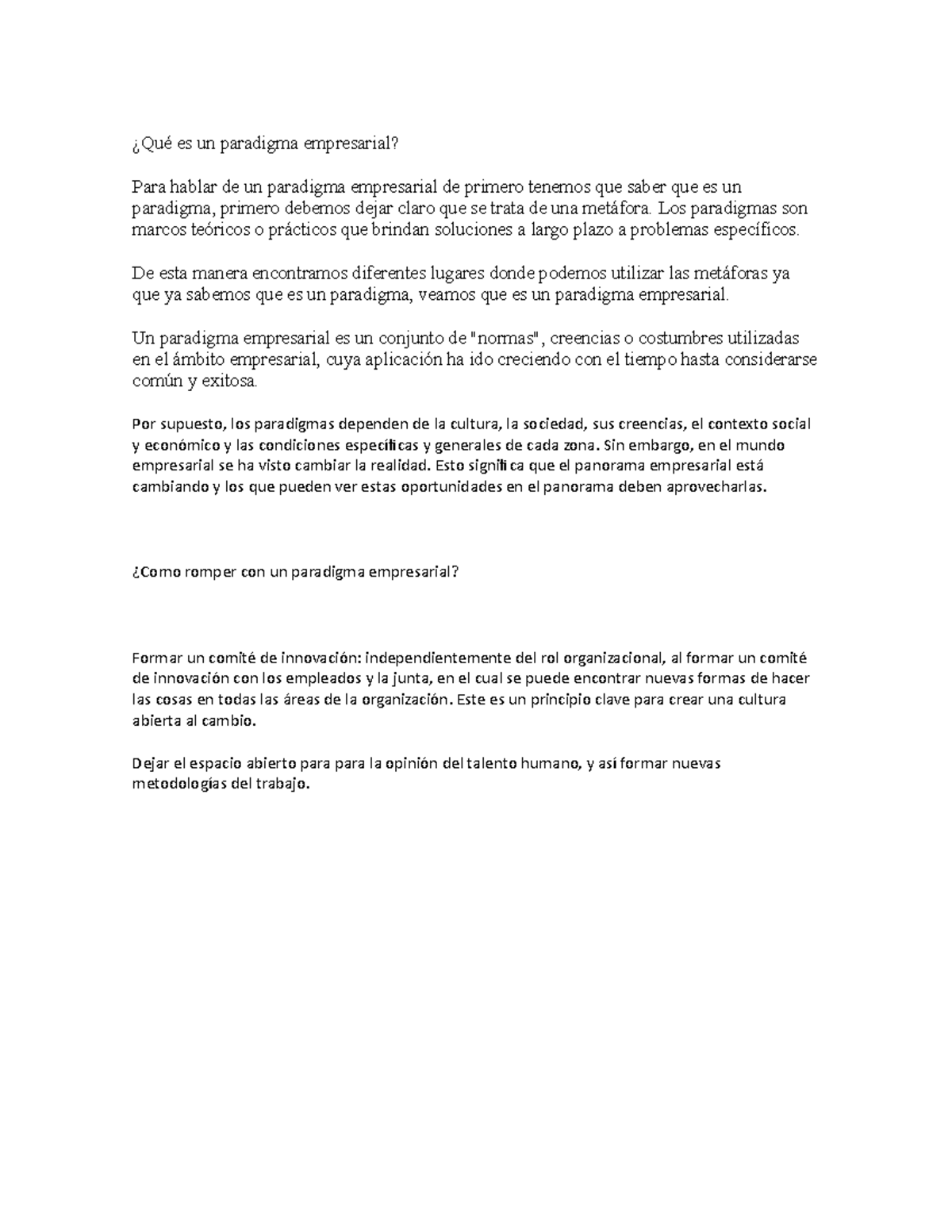 Qué es un paradigma empresarial - ¿Qué es un paradigma empresarial ...