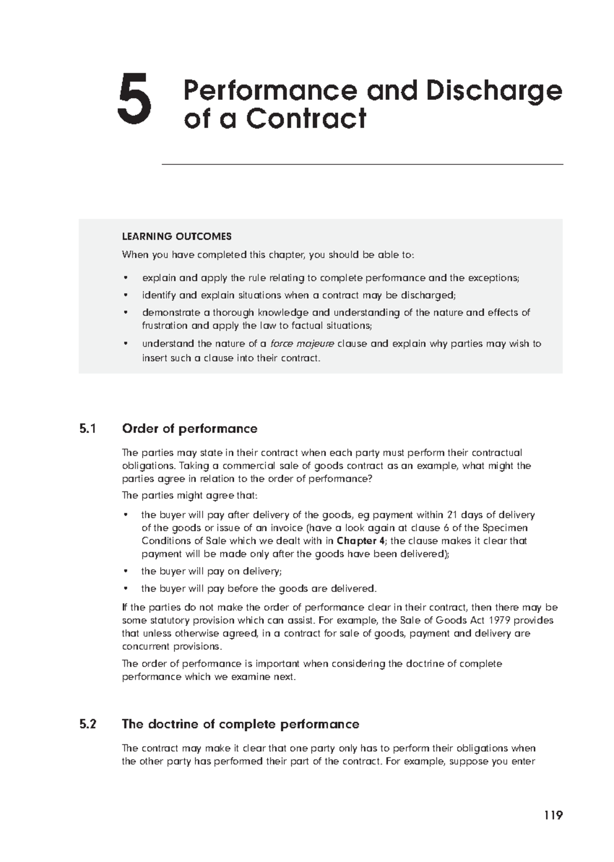 2425 contract 9781805020998 chapter 05 - 5 Order of performance The ...