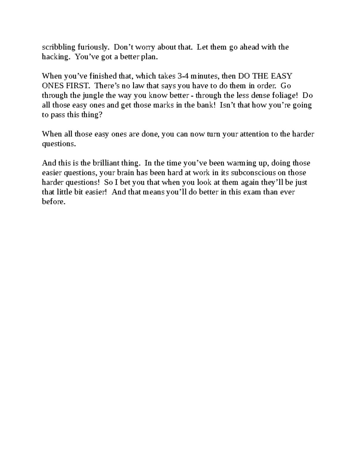 The Math Hack Book - scribbling furiously. Don’t worry about that. Let ...