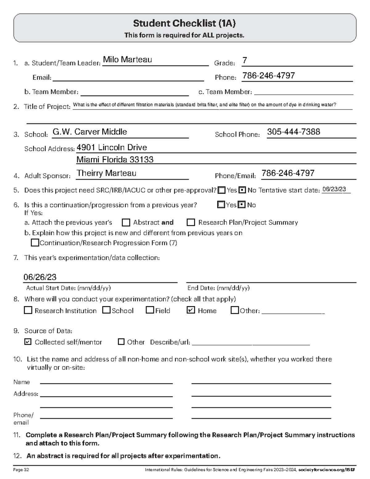 1A-Student-Checklist - Page 32 International Rules: Guidelines for ...