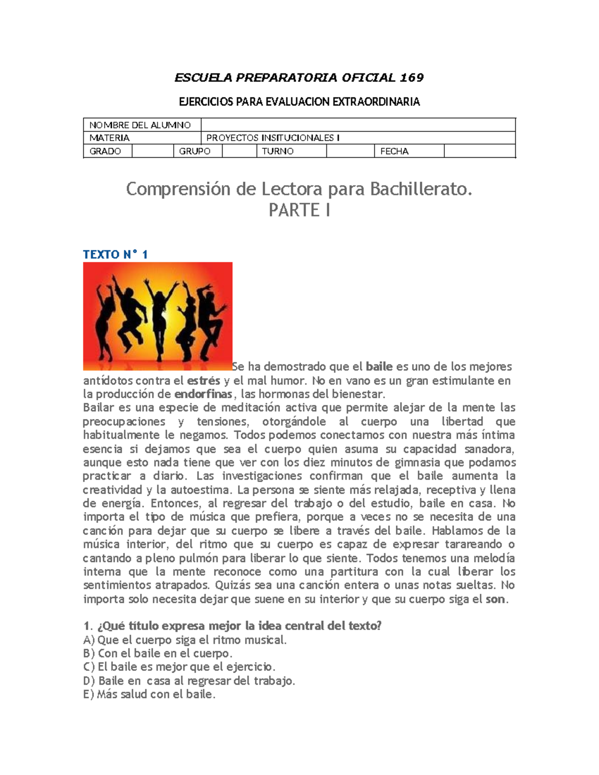 Ejercicios+de+Comprensi%C3%B3n+de+Lectura+para+Bachillerato+para ...