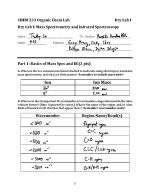 Thin Layer Chromatography - CHEM 233 - Studocu
