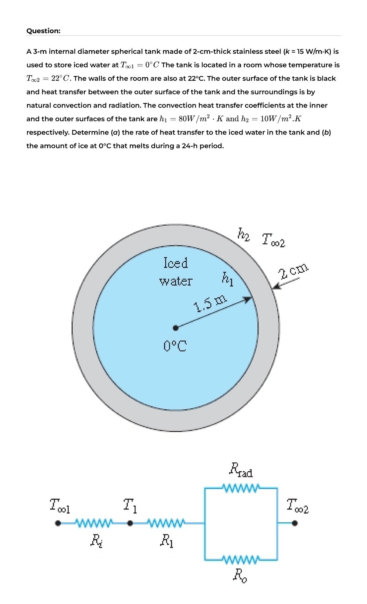 Solving of sphere heat transfer problem - Thermodynamics 1 - Studocu