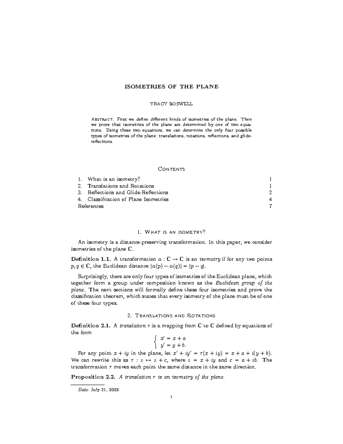 Research 2- Anillo, Arvee G. - Structure OF Isometries - ISOMETRIES OF ...