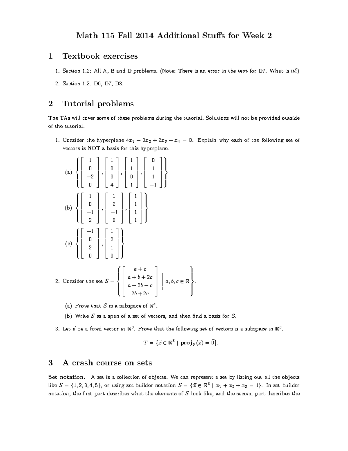 MATH115 F14 prac2 - Study reference - Math 115 Fall 2014 Additional ...