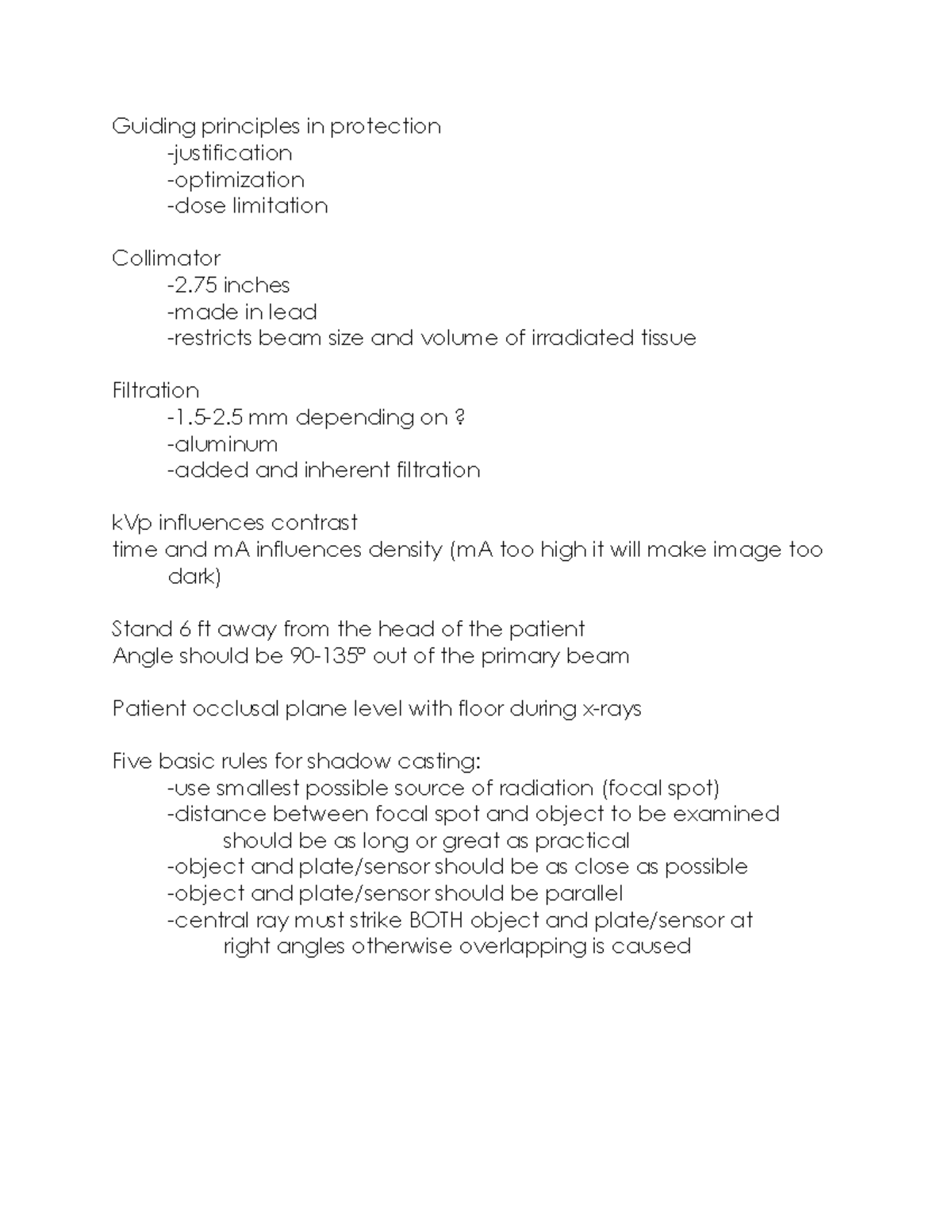 Radiology Lecture (9/21/21) - DES 1200 - Valencia College - Studocu