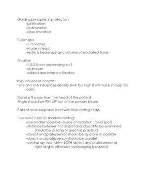 Radiology Lecture Notes and Midterm Exam Terminology - Ch. 8 p ...