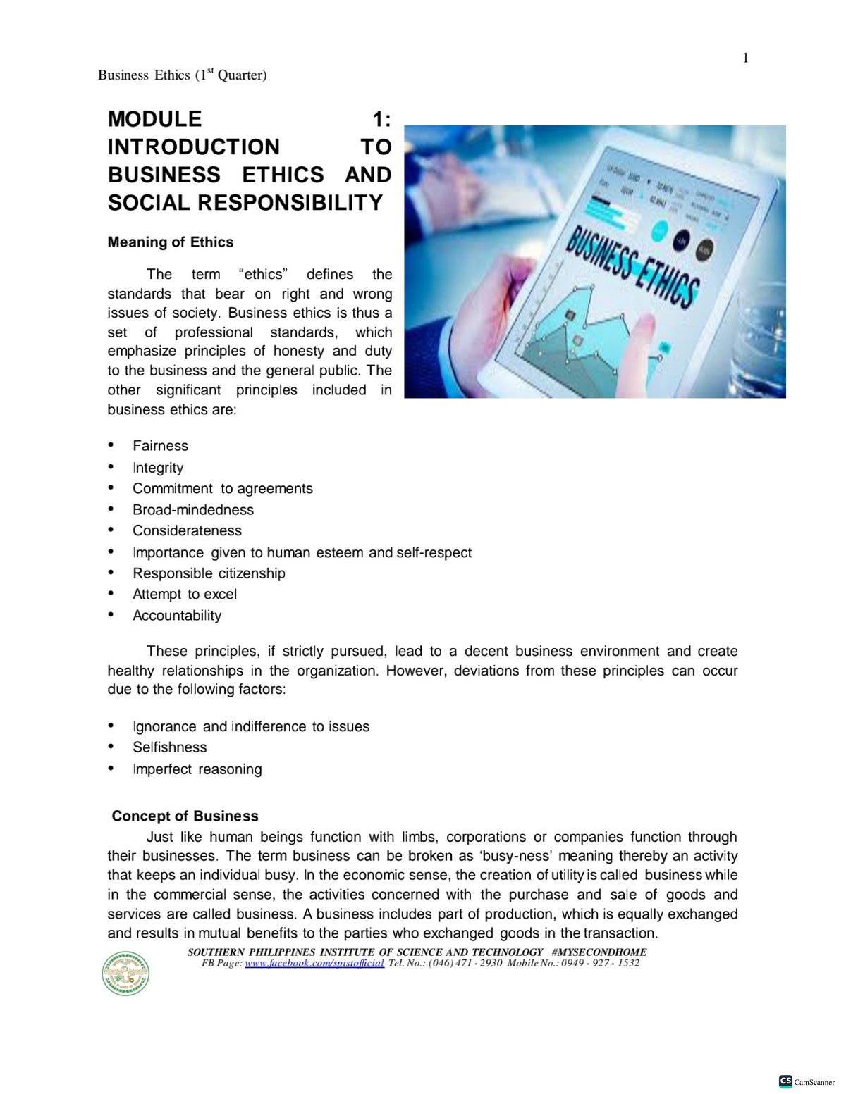 Students-Copy Spist Business-Ethics-and-Social-Responsibility-Module ...