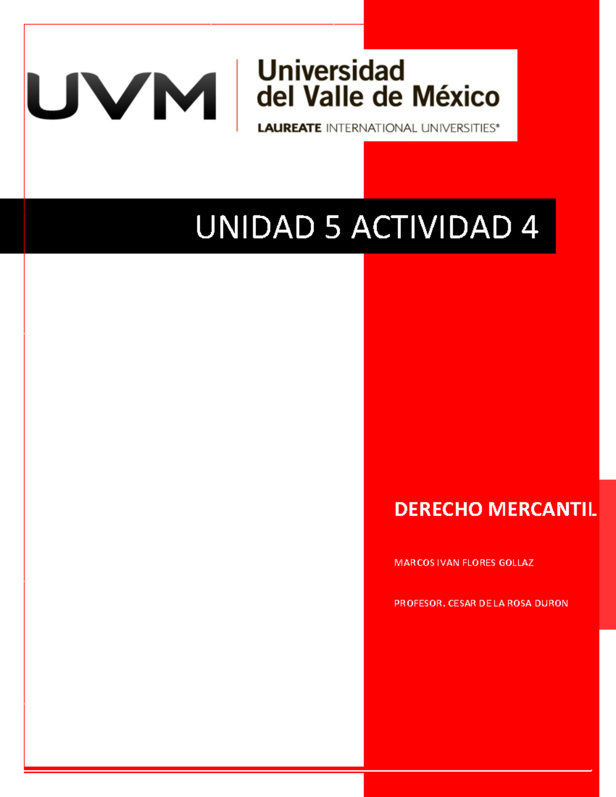 ACT4 Proyecto Etapa 1 MIFG - UNIDAD 5 ACTIVIDAD 4 DERECHO MERCANTIL MARCOS IVAN FLORES GOLLAZ ...