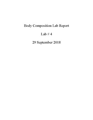 VO2 Max Lab Report - Grade: A+ - VO2 Max Lab Report Lab 23 October 2018 ...