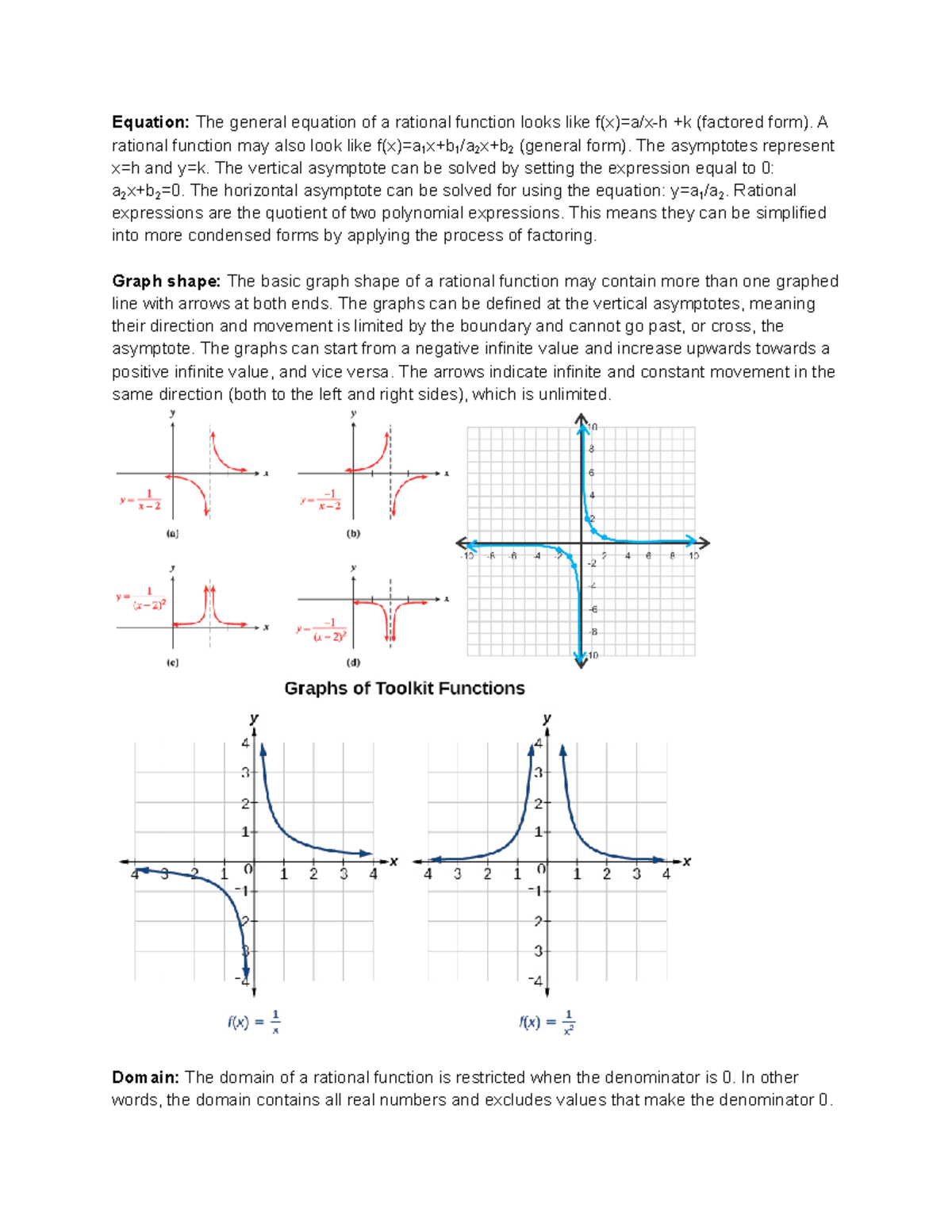 rational functions - A rational function may also look like f(x)=a 1 x ...