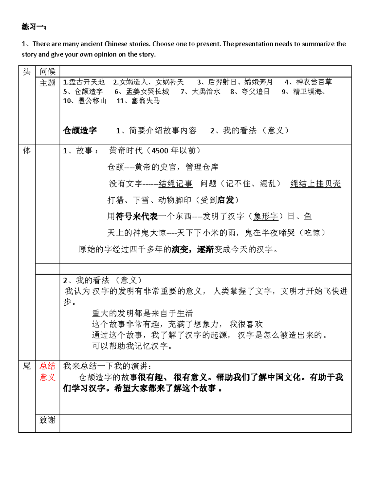 AP Chinese NOTE1 - sdfsgere - ####### 练习一： 1 、There are many ancient ...