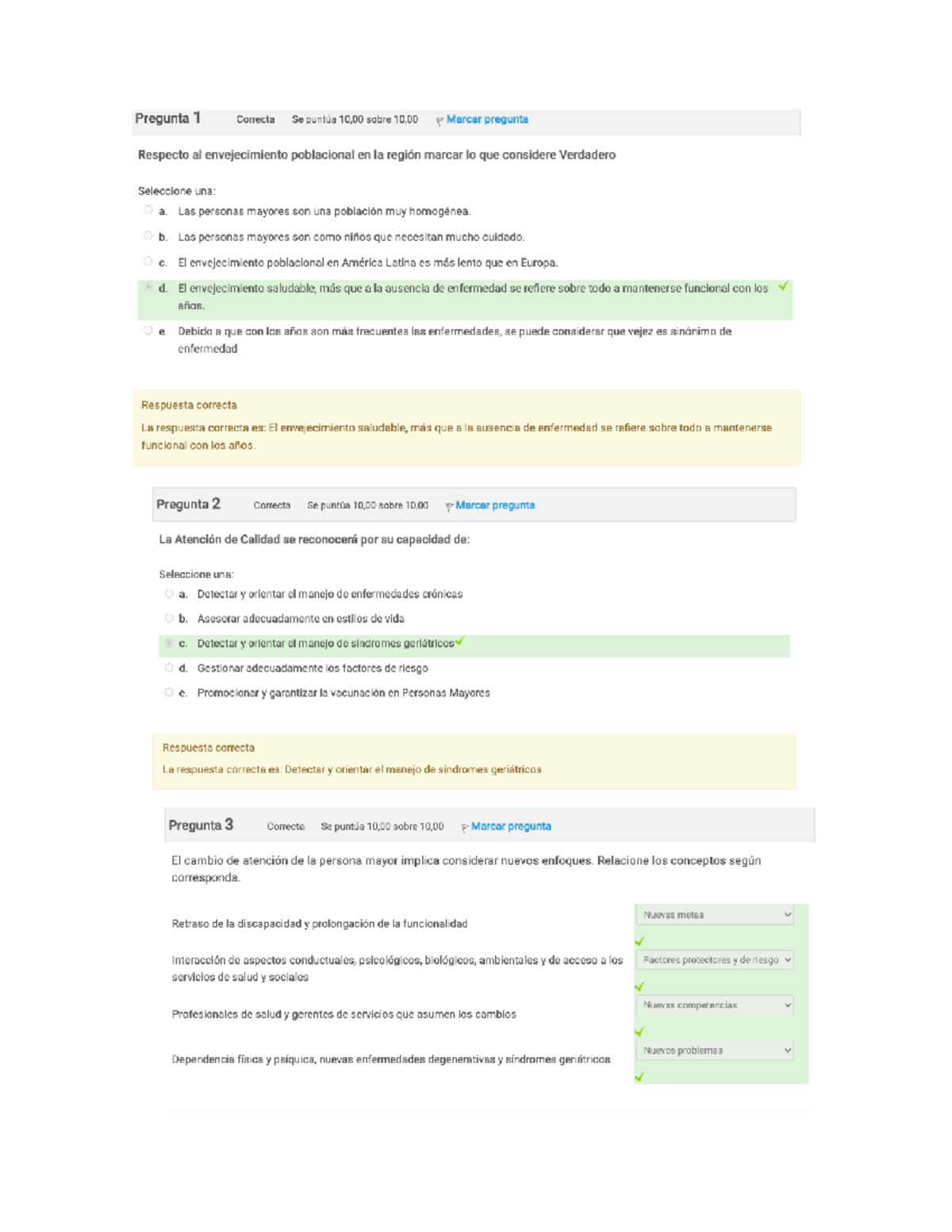Respuestas Desarrollo de competencias en la atención de salud para las personas mayores- Acapem ...