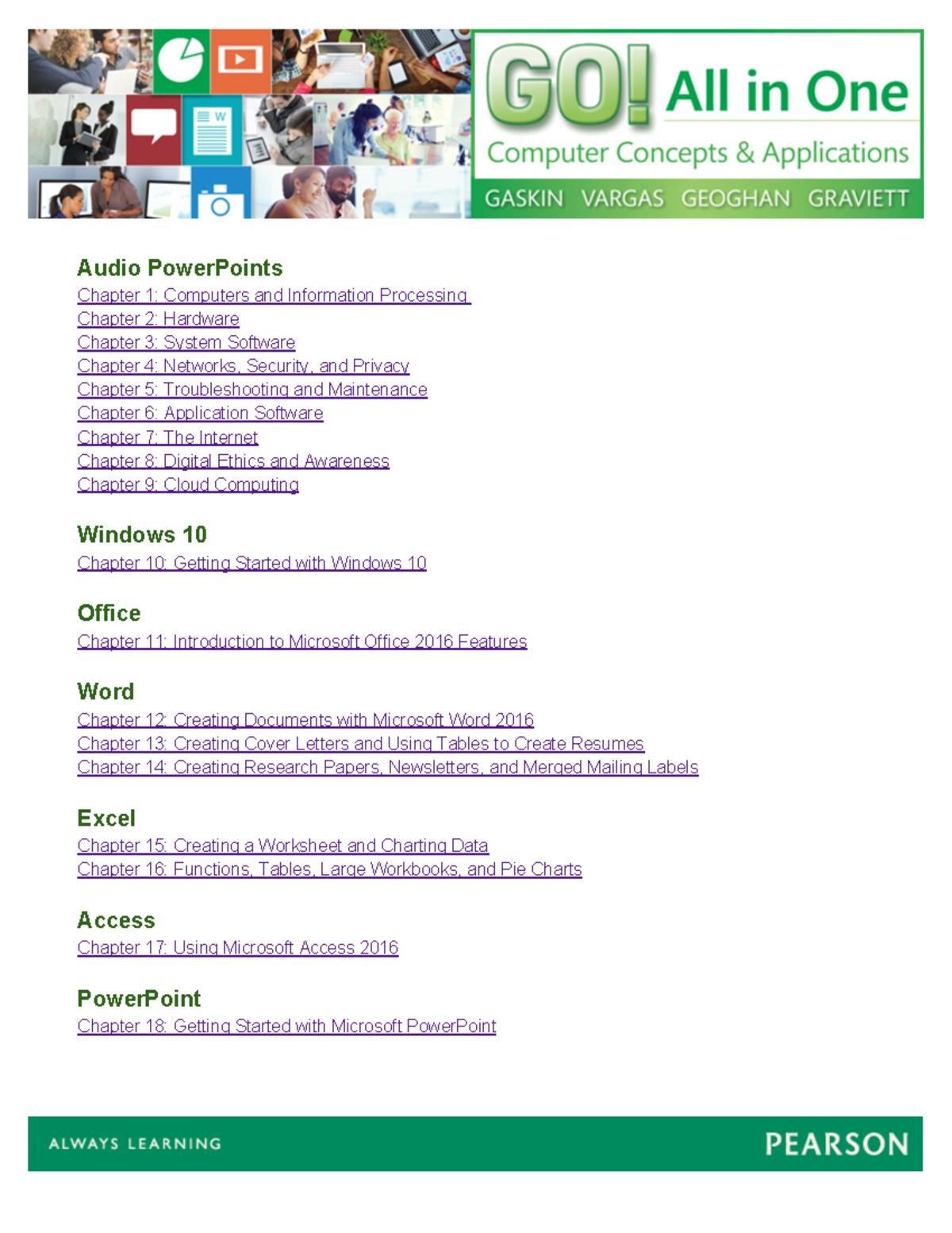 Audio Preview of Textbook Chapters - Audio PowerPoints Chapter 1 ...