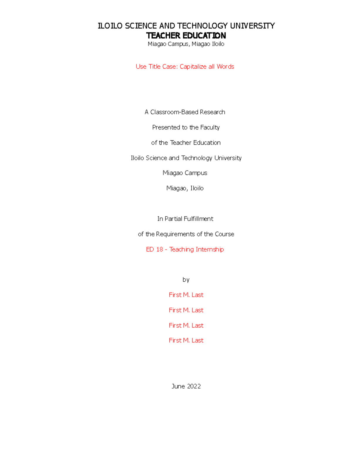 CBAR- Format-2022 - good job - T Miagao Campus, Miagao IloiloEACHER ...